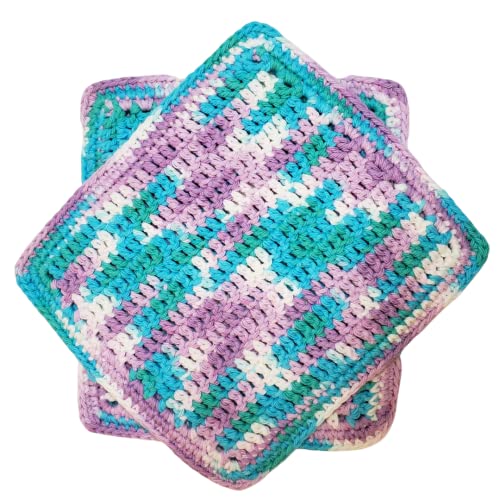 100% Cotton Hand Crocheted Potholder Pot Holder Hot Pad Doily Color: BEACH BALL
