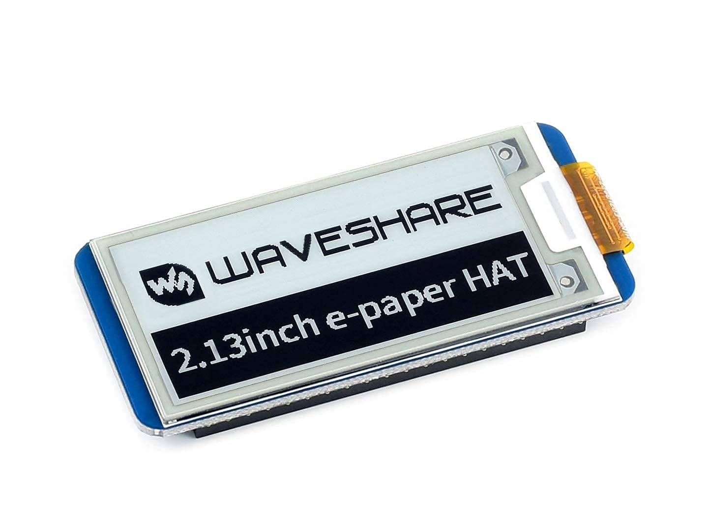 waveshare TOP1 2.13inch e-Paper Display HAT for Raspberry Pi Black/White Electronic Ink Display Screen 250x122 Resolution Supports Partial Refresh 3.3V/5V