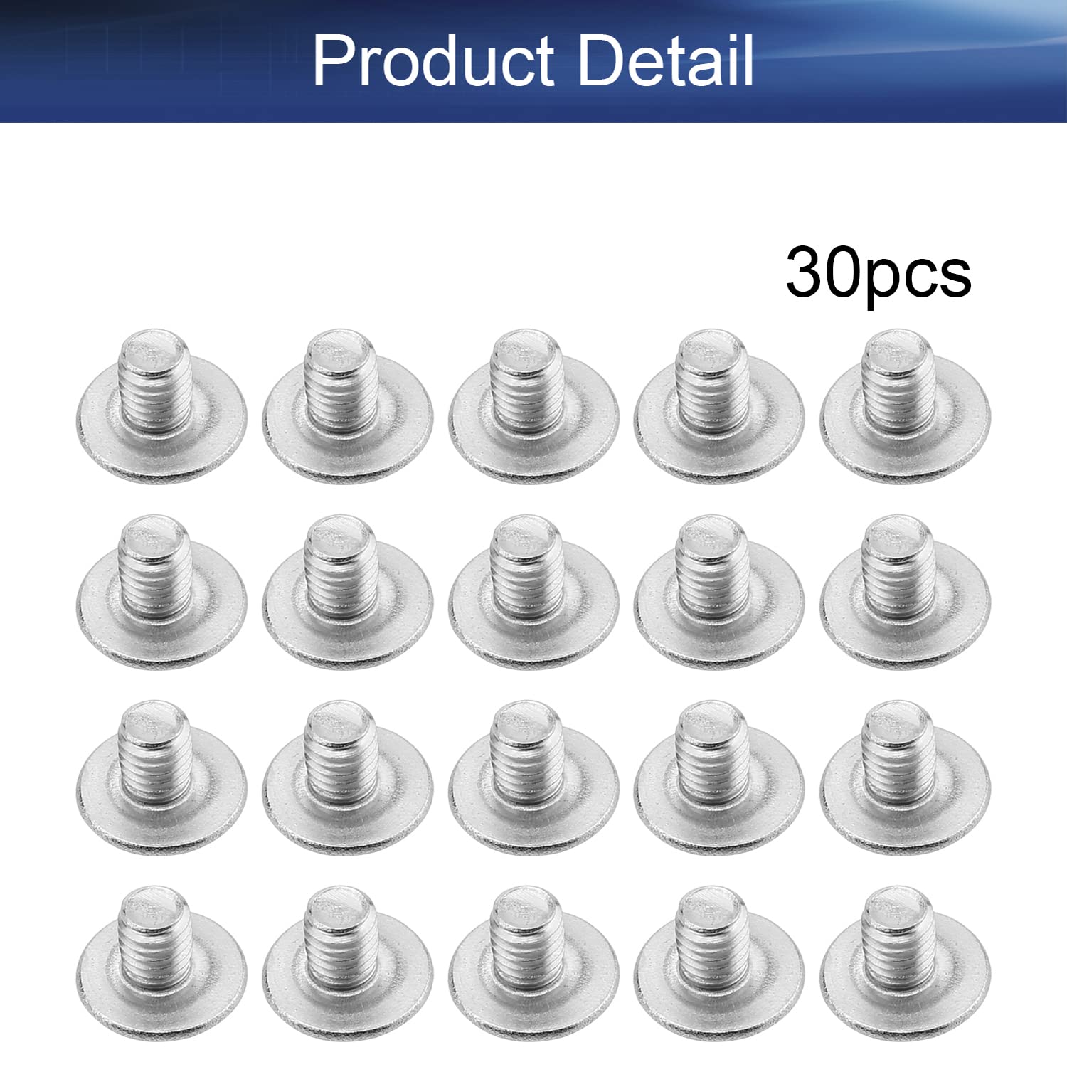 Yinpecly 30Pcs M4 x 5mm Machine Screws Phillips Cross Round Head Screw 304 Stainless Steel Fasteners Bolts