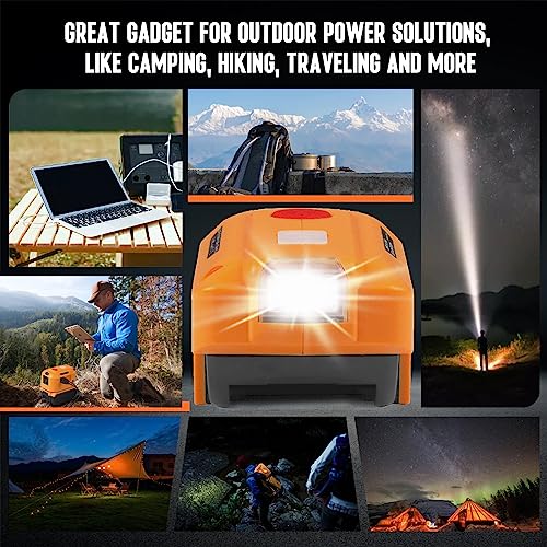 150W Powered Inverter Generator for De W0lt 20V Battery,Portable Power Station Supply Charger with 150W&AC110V-120V&2-USB,Powered Inverter Generator for camping, hiking, traveling
