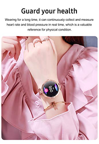 Smart Watch for Women,Fitness Tracker with Blood Pressure Heart Rate Waterproof Bluetooth Pedometer Sleep,Sport Activity Tracker Compatible for iOS Android Phones,(Silver Gray)