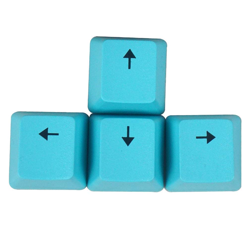 104 Keys ABS Keycaps Cherry MX Blue Switches Key Caps with Keycaps Puller for DIY Mechanical Keyboard (Black Blue)