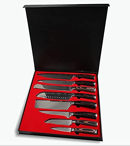 8 Pcs Professional Kitchen Chef Knife Set, High-Carbon Stainless Steel with Ergonomic Handle Knife Set ,Ultra Sharp Japanese Knife set---Cobinliy