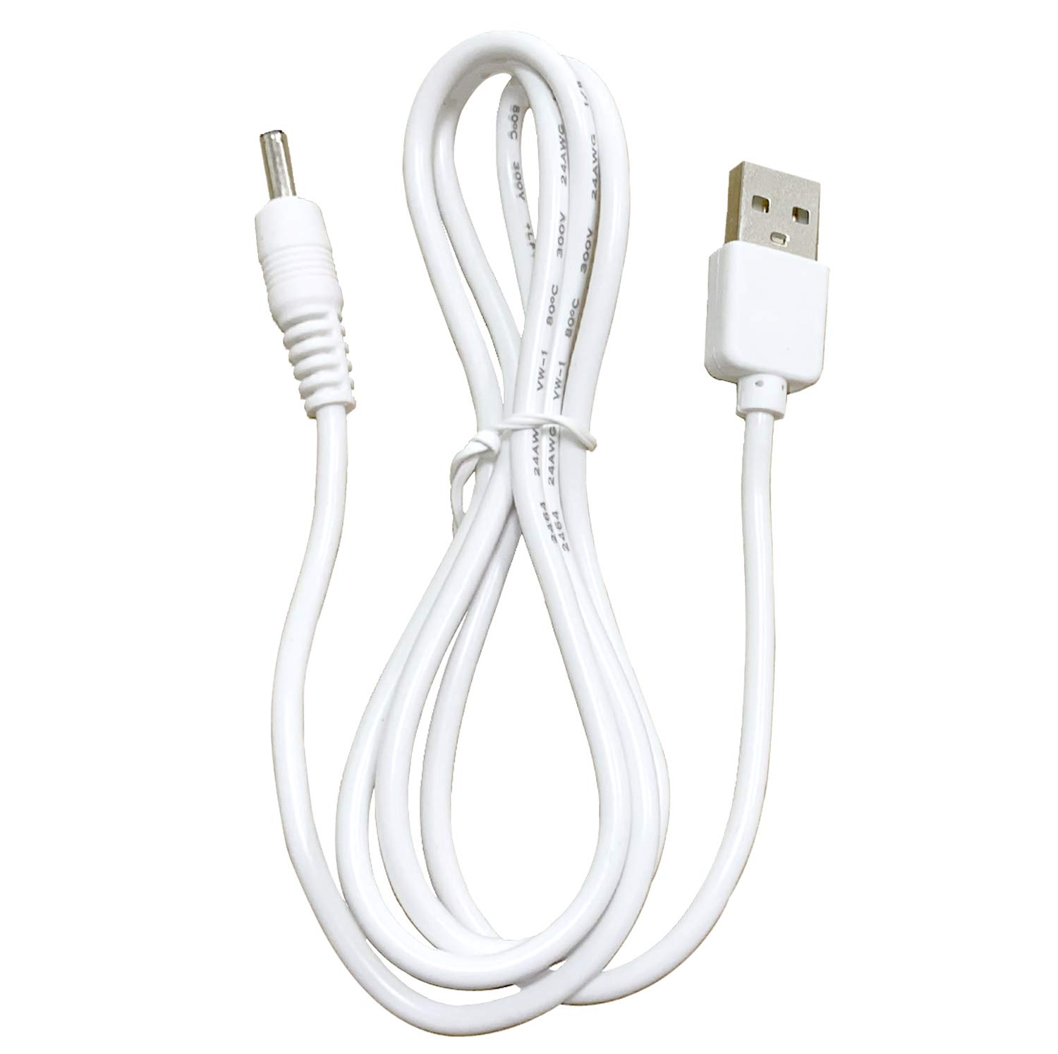 USB Charger Cable for FOREO Luna 4/Luna 4 GO/Luna 3/ Luna Mini 3/ Luna Mini 2/Luna Play Plus Facial Cleanser Replacement Charging Cable Compatible with Luna Series Facial Cleanser (White,1 Pack)