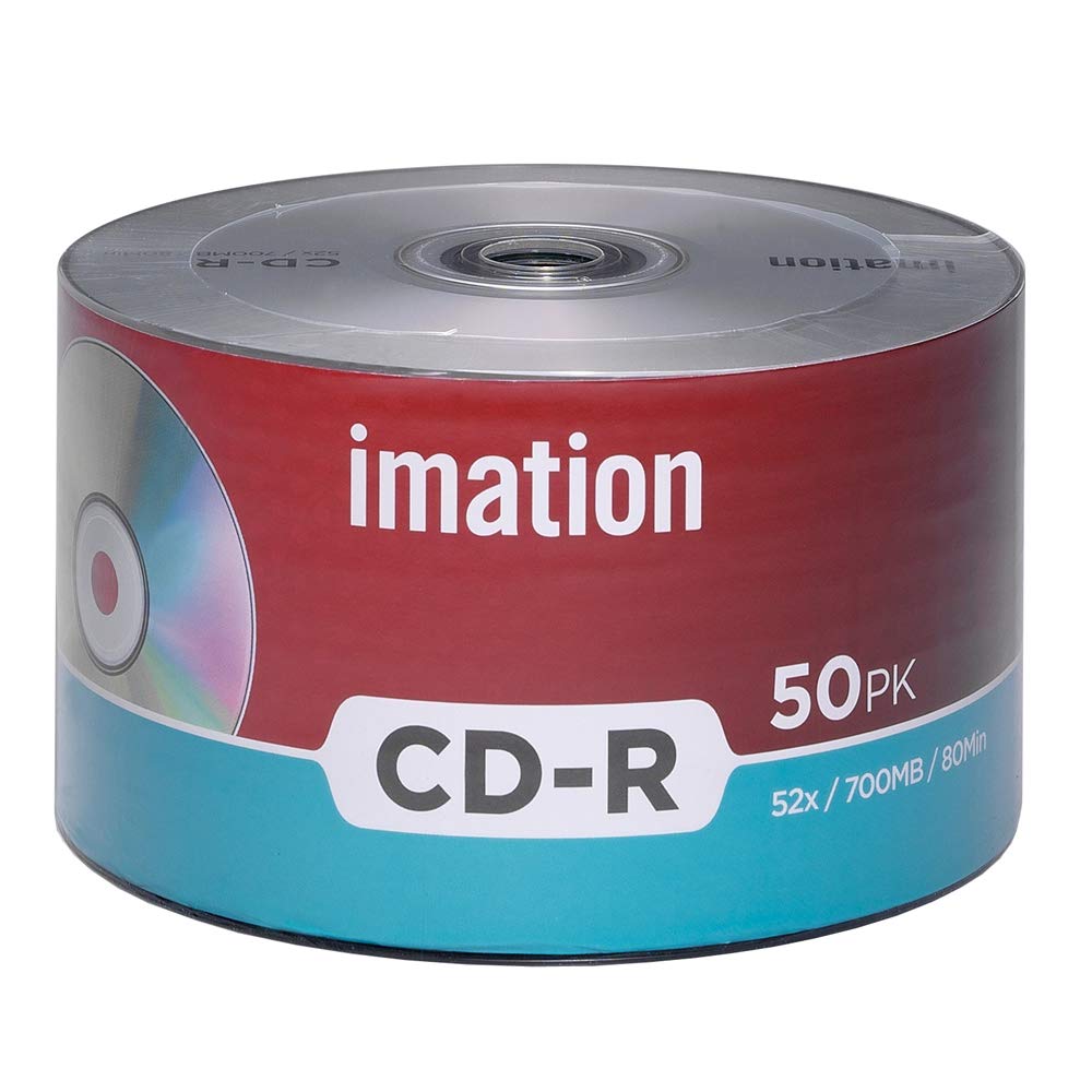 150 Pack Imation CD-R 52X 700MB/80Min Branded Logo Blank Media Recordable Data Disc