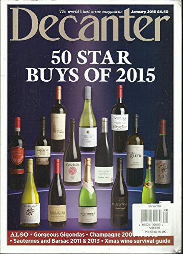 DECANTE,THE WORLD'S BEST WINE MAGAZINE, JANUARY, 2016 VOLUME. 41 NO.4