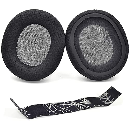defean Arctis 3 Arctis 5 Repair Parts Suit Replacement Ear Pad and Headband Pad Compatible with Arctis 3, Arctis 5 Headset