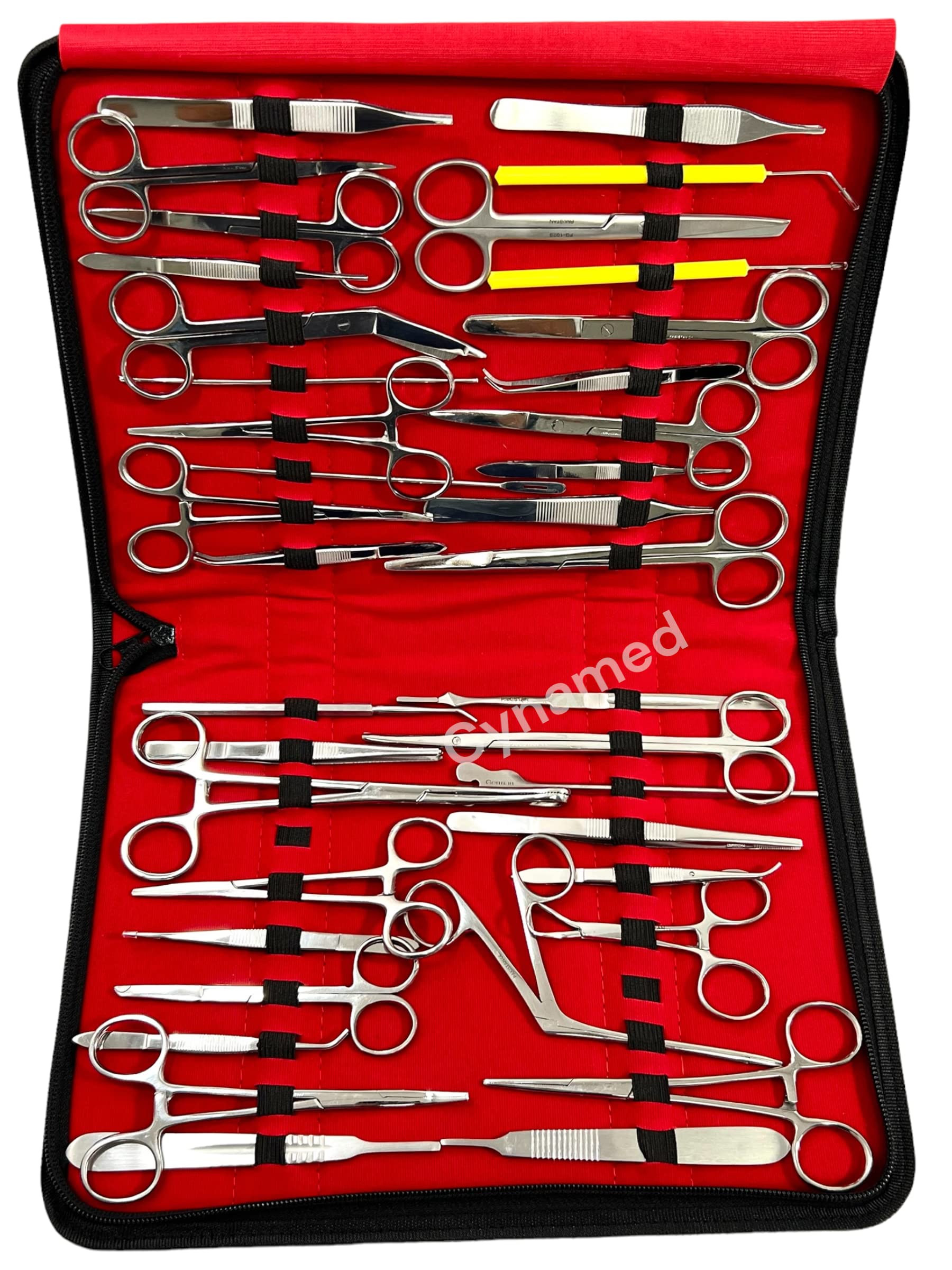 157 Pcs Advanced Dissection SET For Anatomy & Biology Students With 1 SCISSORS ! FORCEPS ! HEMOSTAT-! Blades - Case - Lab Veterinary Botany Stainless Steel Set For Frogs Animals etc