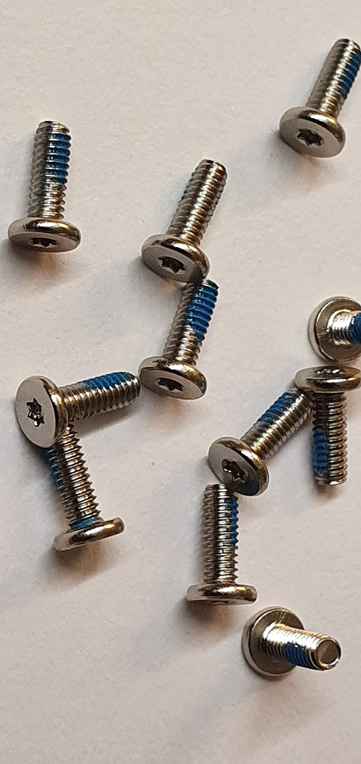 12X Silver T5 TORX Blue Nylok Laptop Machine Screws M2X6mm M2x6L 2x6.0
