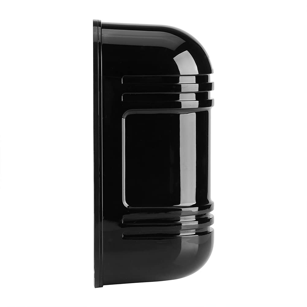 Omabeta 100m Sensor Alarm Dual Beam Photoelectric Infrared Detector Dual Beam Alarm Accessories Black for Home Security Outdoors