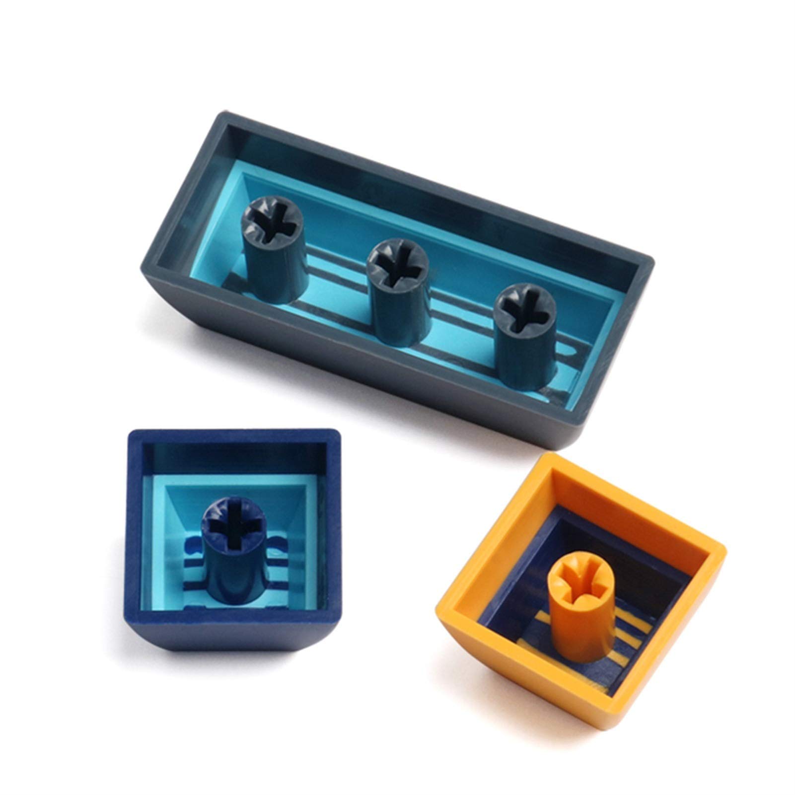 108 Key Mechanical Keyboard 159 Keys Blue Grey Yellow ABS Keycaps for Mechanical Gaming Keyboard SA Profile (Color : Keycaps)