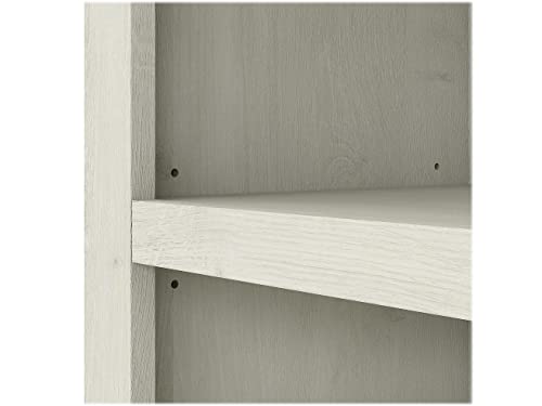 Bush Furniture Yorktown Tall 5 Shelf Bookcase, White Oak