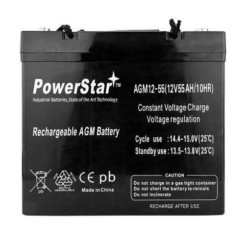 12V 55Ah INVACARE PRONTO M50 M6 M71 M91 M94 R2 R51 LX Battery - 2 Pack