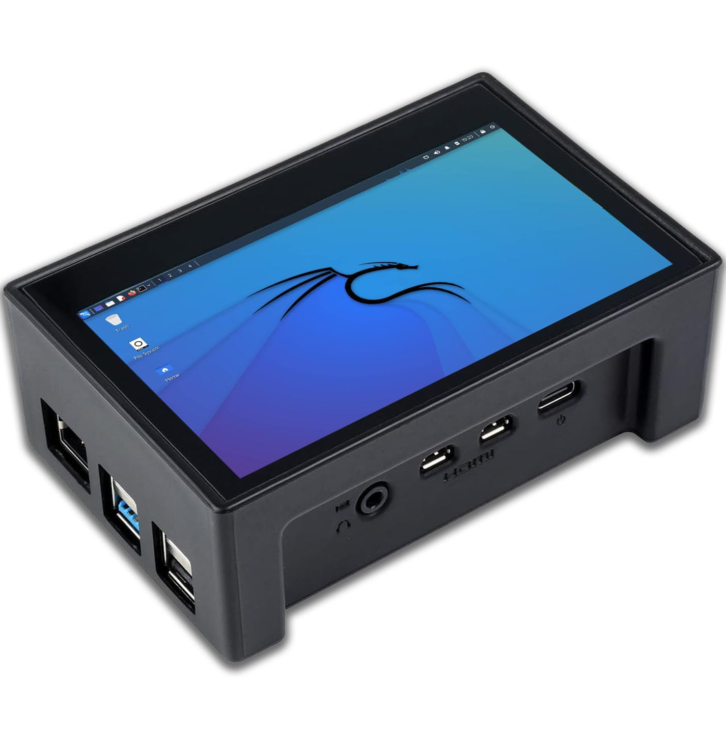 CrispConcept Kali Linux Computer 256GB Based on RaspberryPi 4 Board Assembled with 4" TFT LCD Display