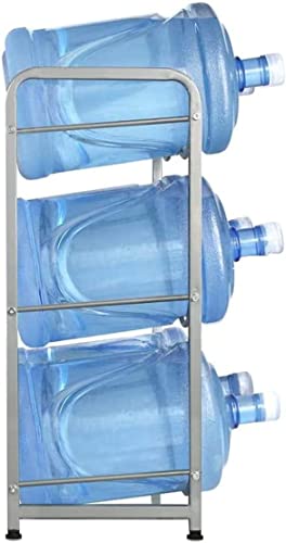 3-Tier Water Jug Holder Rack Water Cooler Jug Rack 5 Gallon Water Bottle Holder Detachable Heavy-Duty Dispenser Organizer for Home Kitchen Office Save Spacer (3-Tier)