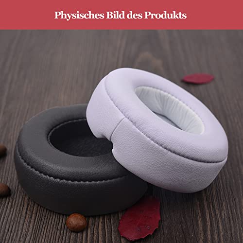 Adhiper Replacement Mixr Earpads Replacement Ear Pads Protein PU Leather Ear Cushion is Compatible with Mixr On-Ear Headphones (Red)