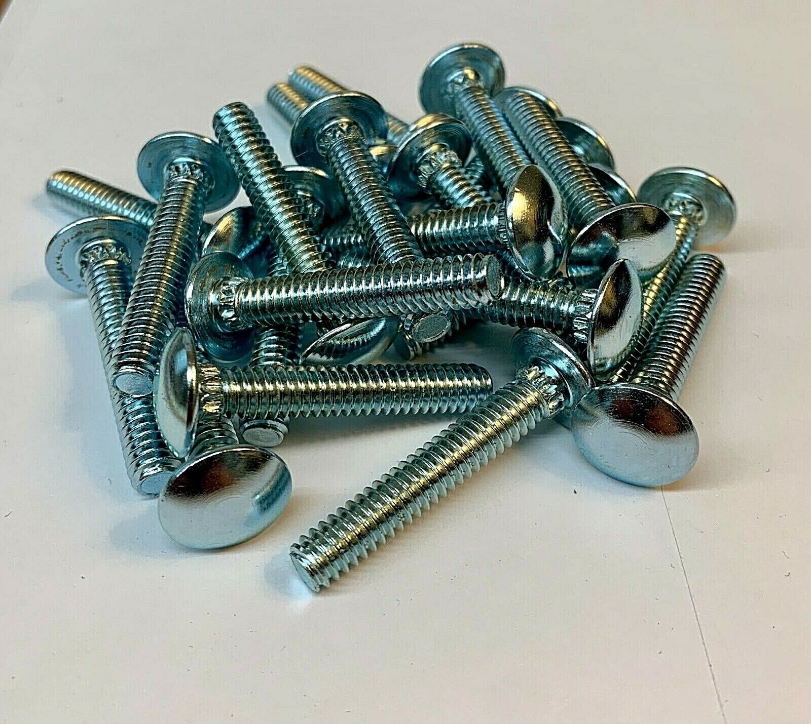 1/4-20 X 1-1/2" Knurled Neck Locking Ribbed Carriage Bolt (SHW) Screw Smooth Round - 1000 Pieces