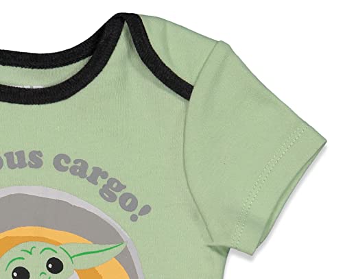 STAR WARS The Mandalorian The Child Baby Boys 4 Piece Layette Set: Bodysuit T-Shirt Pants Mix N' Match 12 Months