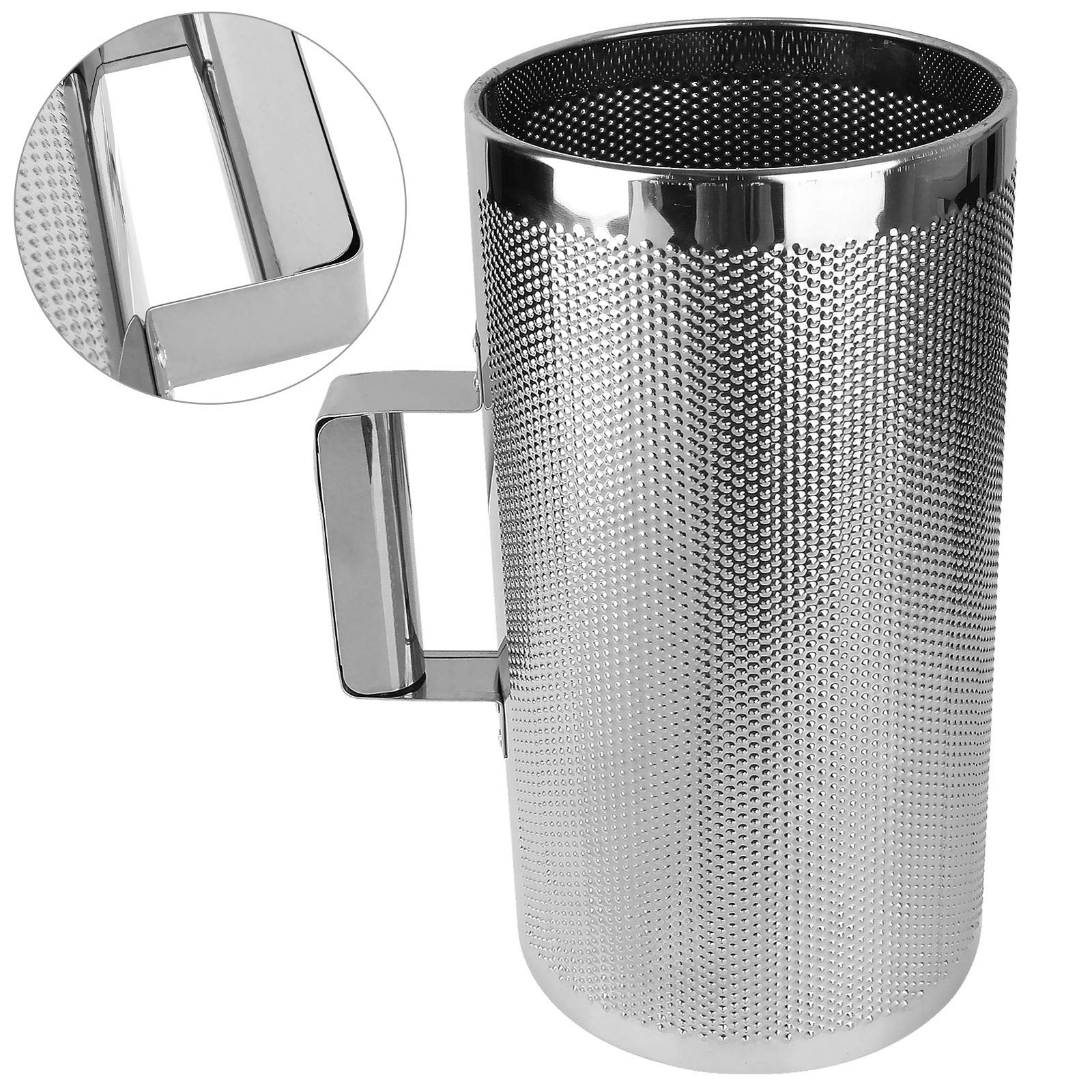 12" x 6" Stainless Steel Guiro Instrument Latin Percussion Metal Guiro Shaker with Scraper Percussion Instrument