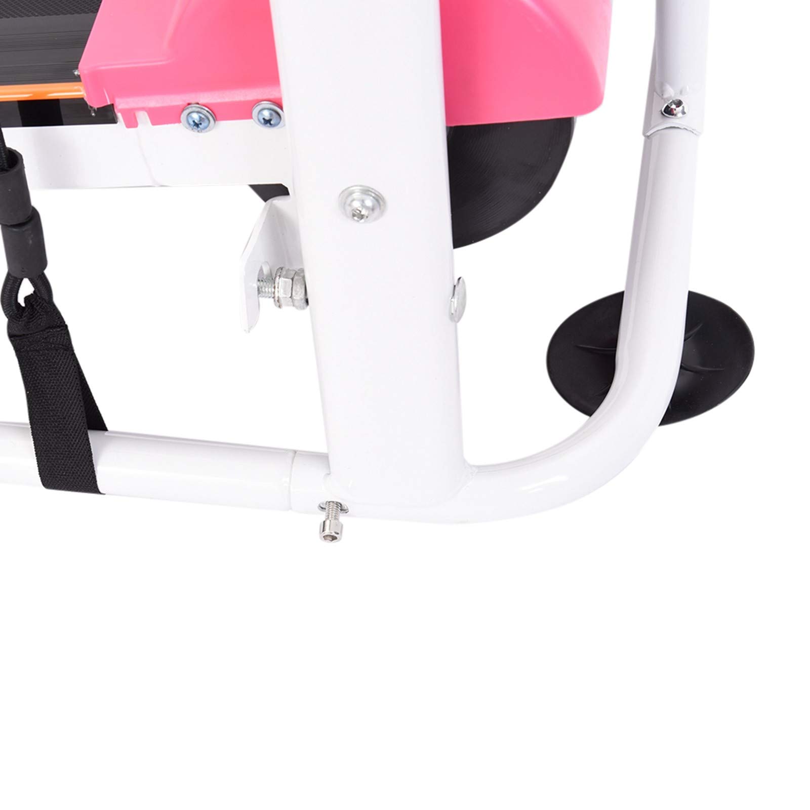 【Ship from US】 Home Treadmills Two-Wheeled Mechanical Treadmill, Foldable Walking Running Machine with Table Holder/LCD Monitor, Built-in Mp3 Speaker, Low Noise for Home/Office/Gym