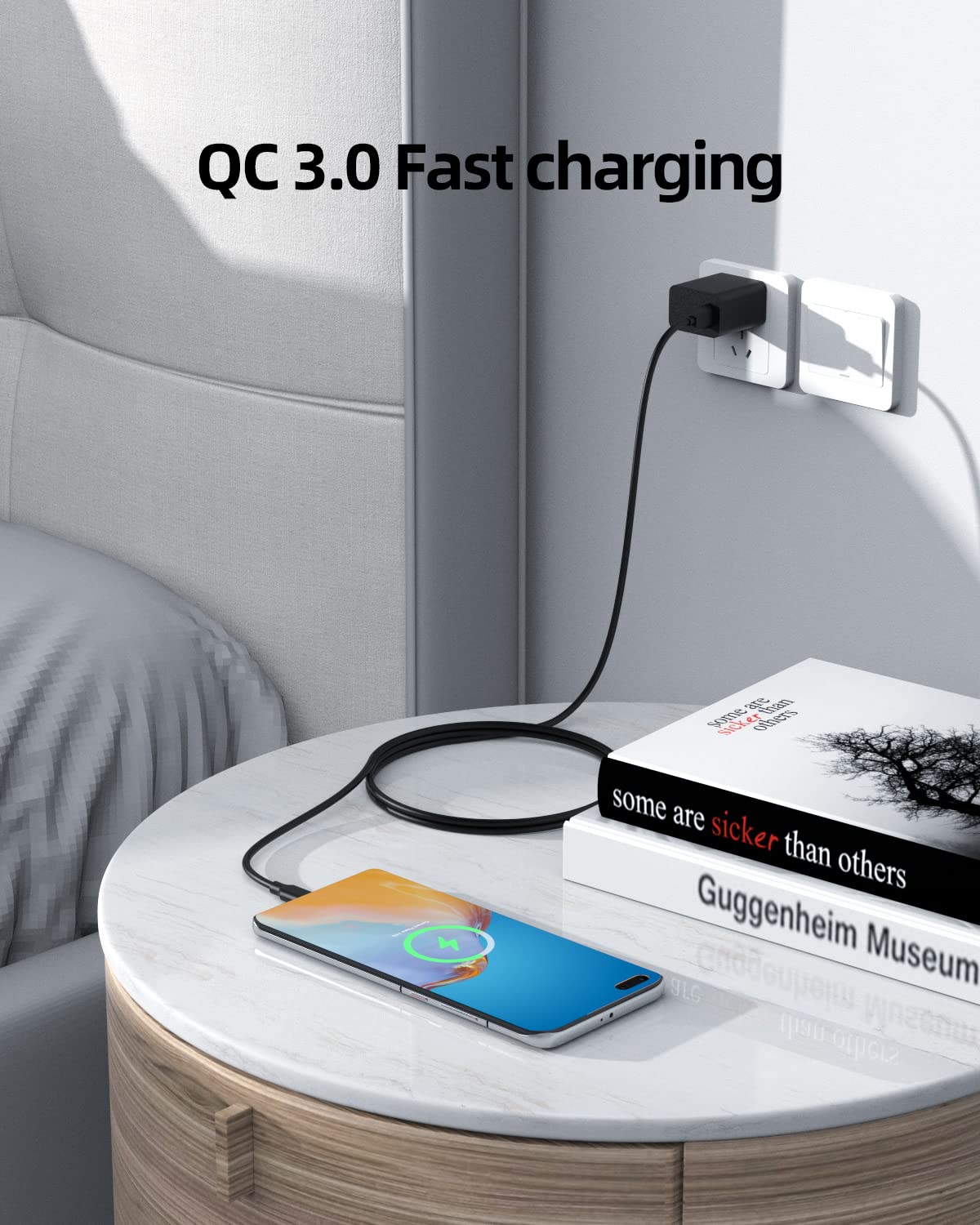 18W Type C Fast Charger Fit for Samsung Galaxy Tab A9+/A9 Plus 11-inch 2023, Tab A7 10.4-Inch 2020, Tab A7 Lite 8.7-Inch 2021 USB C Tablet