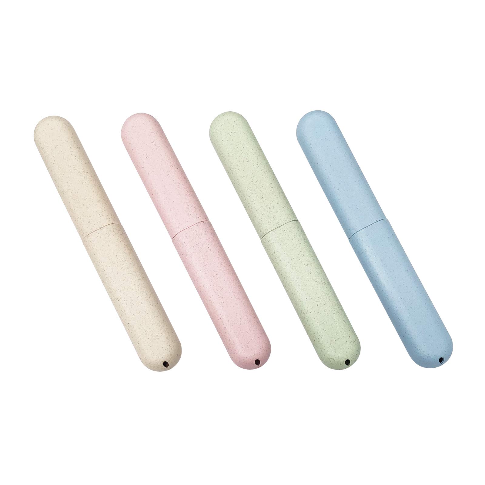 4 Pack Travel Toothbrush Holder Case, Portable Toothbrush Holder for Travel/Camping/School