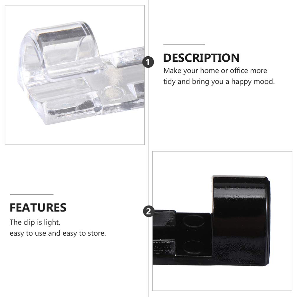120pcs Fastener Wire Home Cable Fixation Cord Cable Organizer Cord Management Self-Adhesive Cable Clips Cord Organiser Self-Adhesive Cable Clamp Cable Clamps Small TPR Fixing Seat