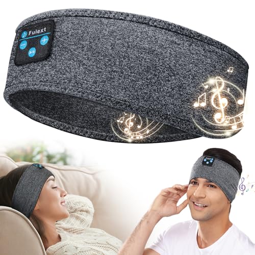 Fulext Sleep Headphones Bluetooth, Sleeping Headphones Headband Soft Elastic Comfortable Bluetooth Headband Headphones, for Men Women Teenager,Christmas Father Mothers Day Birthday