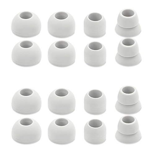 16 Pieces Replacement Earpads Eartips Teemade Earbuds Eargels for Powerbeats 1, Powerbeats 2, Powerbeats 3,Beats Wireless Stereo Earphones by Dr.Dre (Grey)