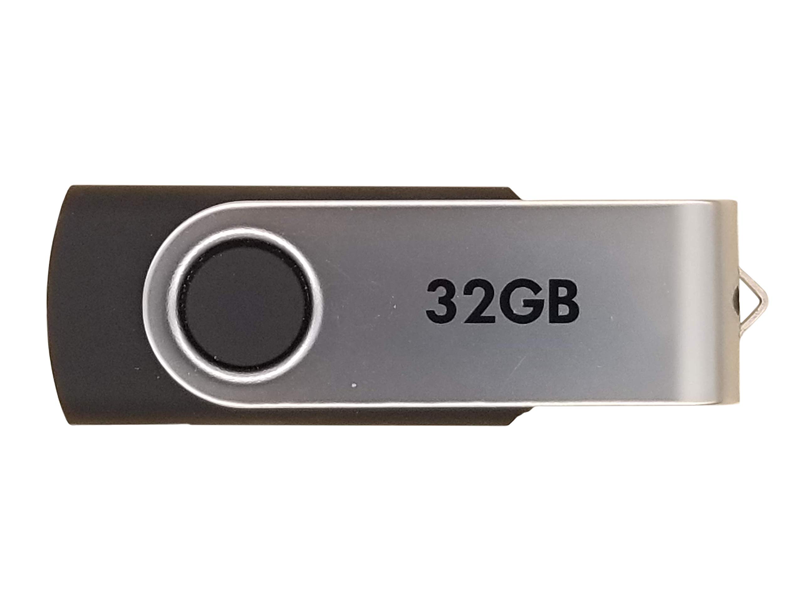 32GB USB 2.0 Flash Drive (Two Pack 32GB x 2 = 64GB + Finger Ring Kickstand) Memory Stick Thumb Drive Zip Drive Jump Drive