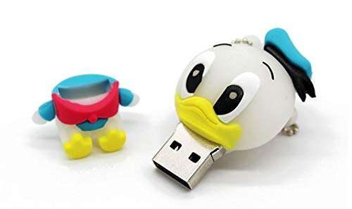 2.0 Baby Donald Duck 64GB USB External Hard Drive Flash Thumb Drive Storage Device Cute Novelty Memory Stick U Disk Cartoon