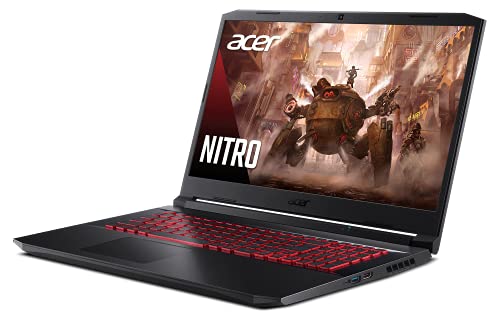 Acer Nitro 5 AN517-41-R7EY Gaming Laptop, AMD Ryzen 5 5600H Hexa-Core Processor | NVIDIA GeForce GTX 1650 | 17.3" FHD IPS Display | 8GB DDR4 | 512GB NVMe SSD | WiFi 6 | Backlit Keyboard