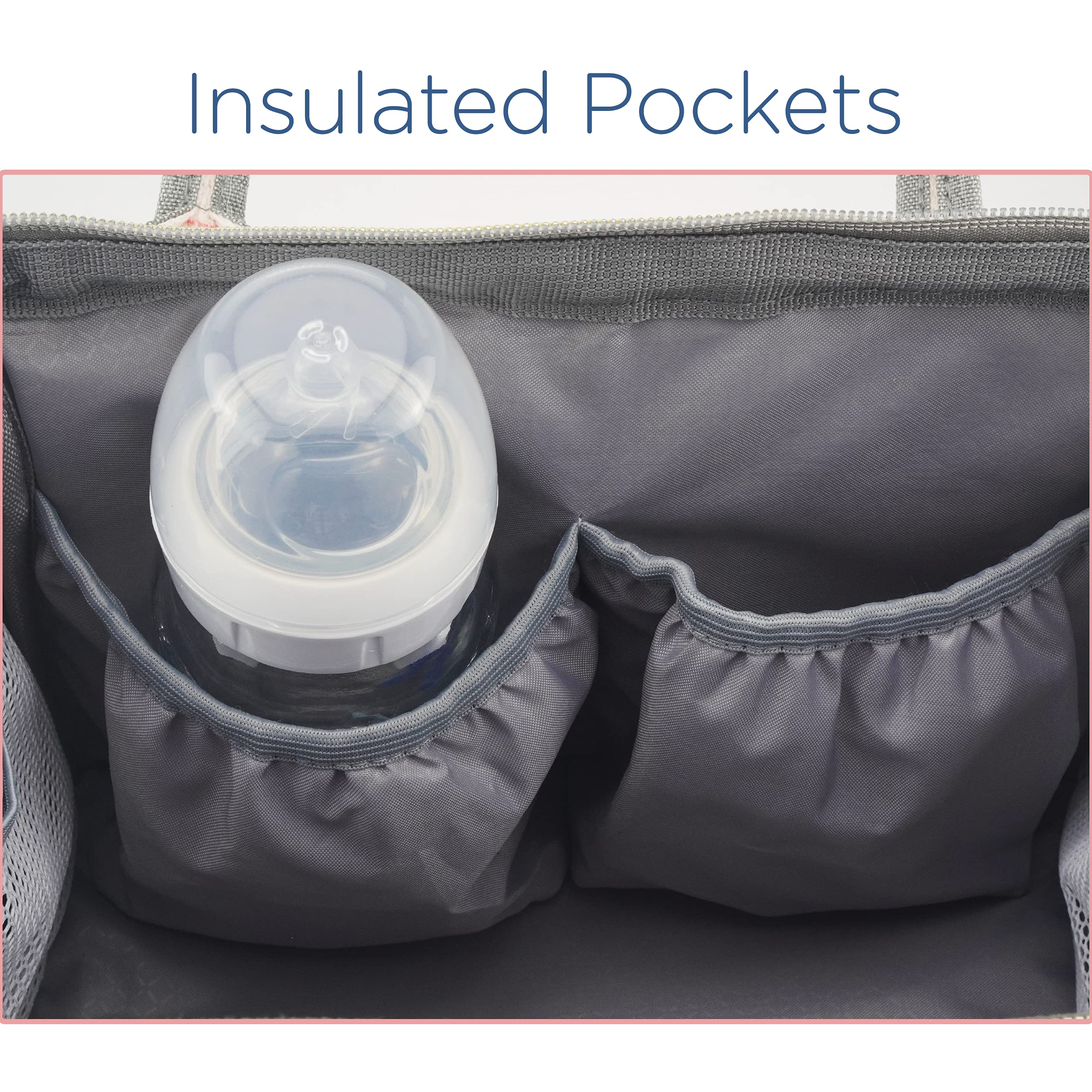 Nolla Breast Pump and Diaper Bag (Black)