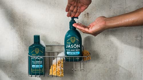 Jason Men's Hydrating 2-in-1 Face & Body Wash, 16 oz