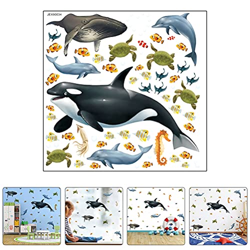 1Pc Marine Life Whale Wall Sticker Room Decal Lovely Home DecorationHome Decor for Celebration Party