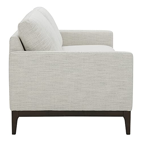 Amazon Brand β Rivet Contemporary Apartment Sofa with Wood Base, 76.8"W, Ivory