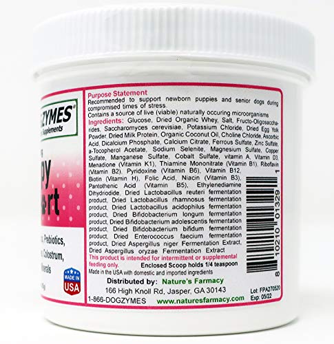 Dogzymes Fading Puppy Support Probiotics Prebiotics Enzymes Glucose Electrolytes Vitamins Minerals Mix 1 to 16 with Water (3 Ounce)