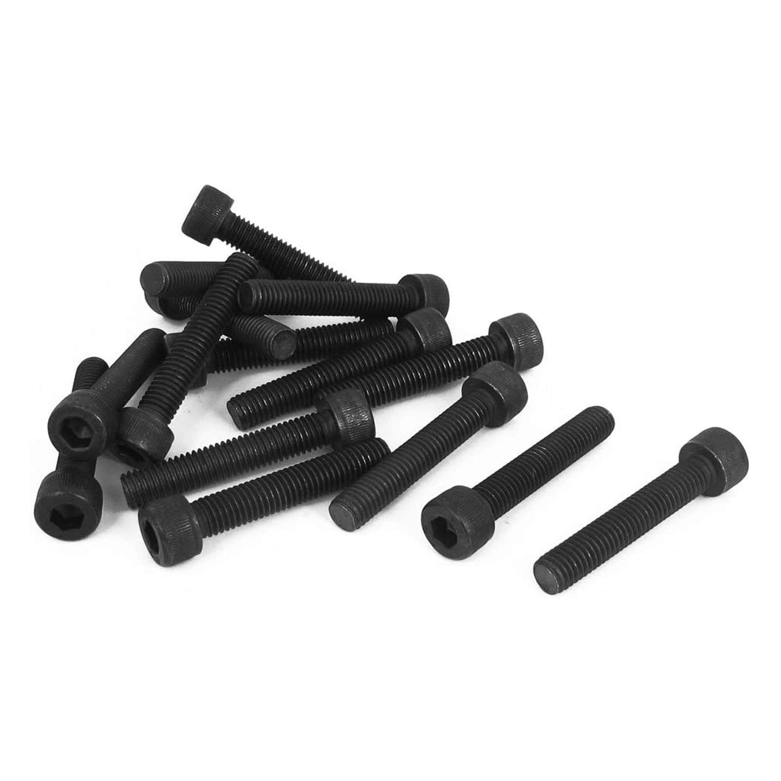 10 Pcs M8-1.25 x 40mm Hex Socket Head Cap Screws, 12.9 Grade Alloy Steel, Allen Socket Drive, Black Oxide Finish, Machine ThreadďźFull Thread ďź10 Pcs M8-1.25 x 40mmďź