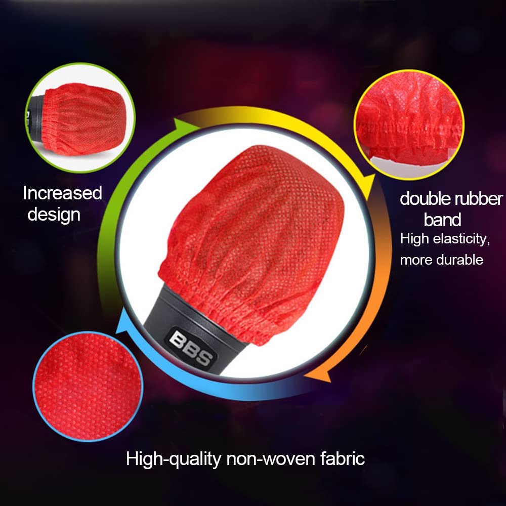 100 PCS Disposable Hygienic Microphone Covers Microphone Protector Microphone Covers for Portable Microphones for Concert Karaoke Recording