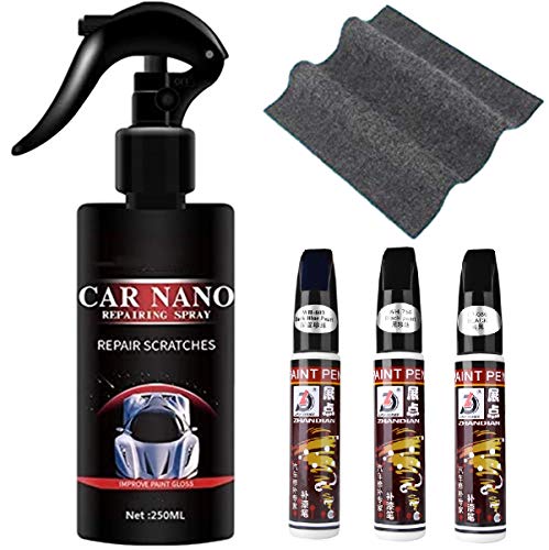 Car Nano Scratch Repairing Spray, Super Hydrophobic Glass Anti-Oxidation Liquid Ceramic Coating for Car Body Scratch Polish (250ML)