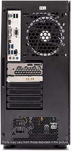 Skytech Shadow Gaming Computer PC Desktop – Intel Core i5 9400F 2.9GHz, GTX 1660 6G, 500GB SSD, 8GB DDR4 3000MHz, RGB Fans, Windows 10 Home 64-bit, 802.11AC Wi-Fi