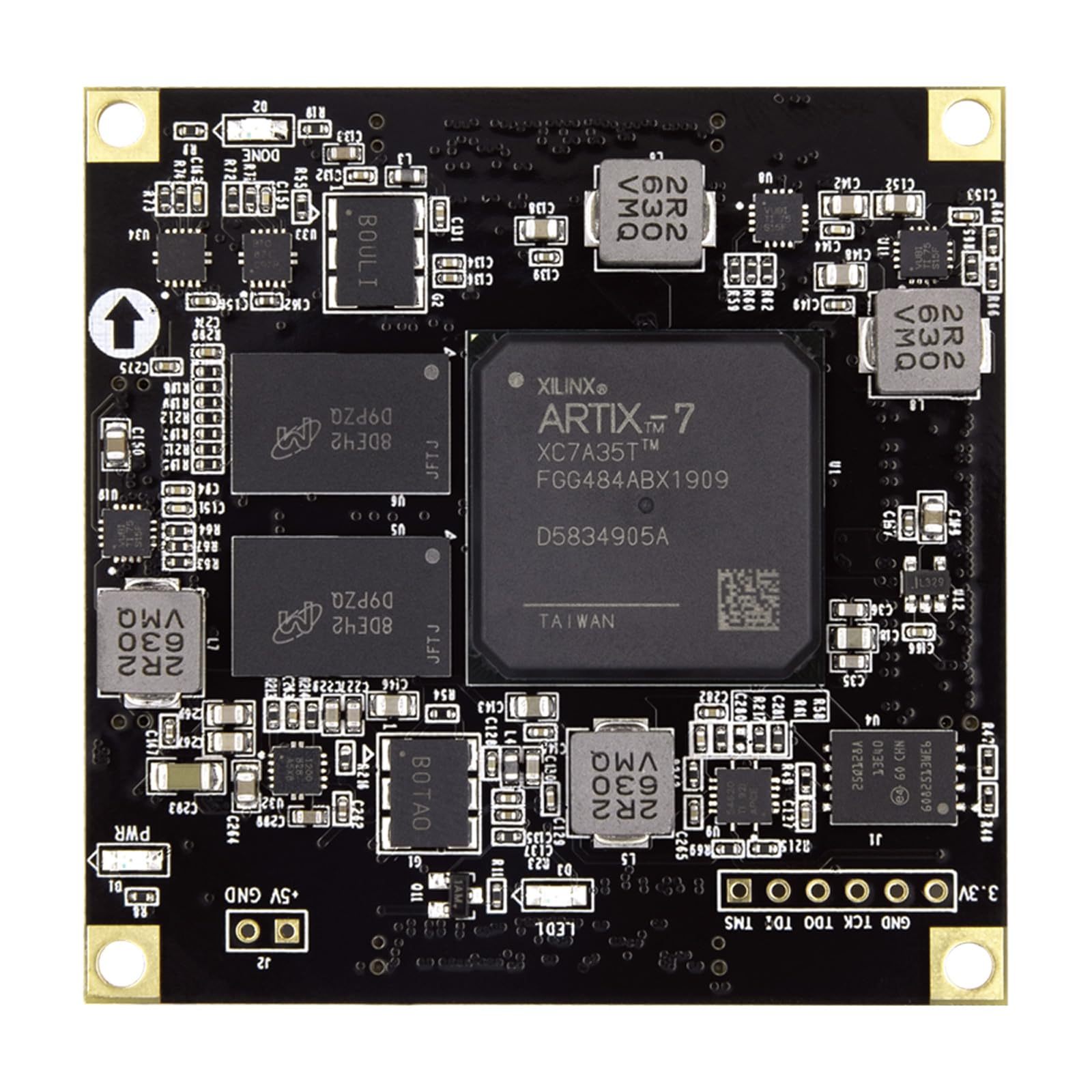 ALINX AC7A035 AC7A200 FPGA SoM with AMD Artix 7 XC7A35T XC7A200T 1GB DDR3 SDRAM 16 MB QSPI FPGA Core Board System on Module EMC ROHS Testing CE Certification Industrial Grade