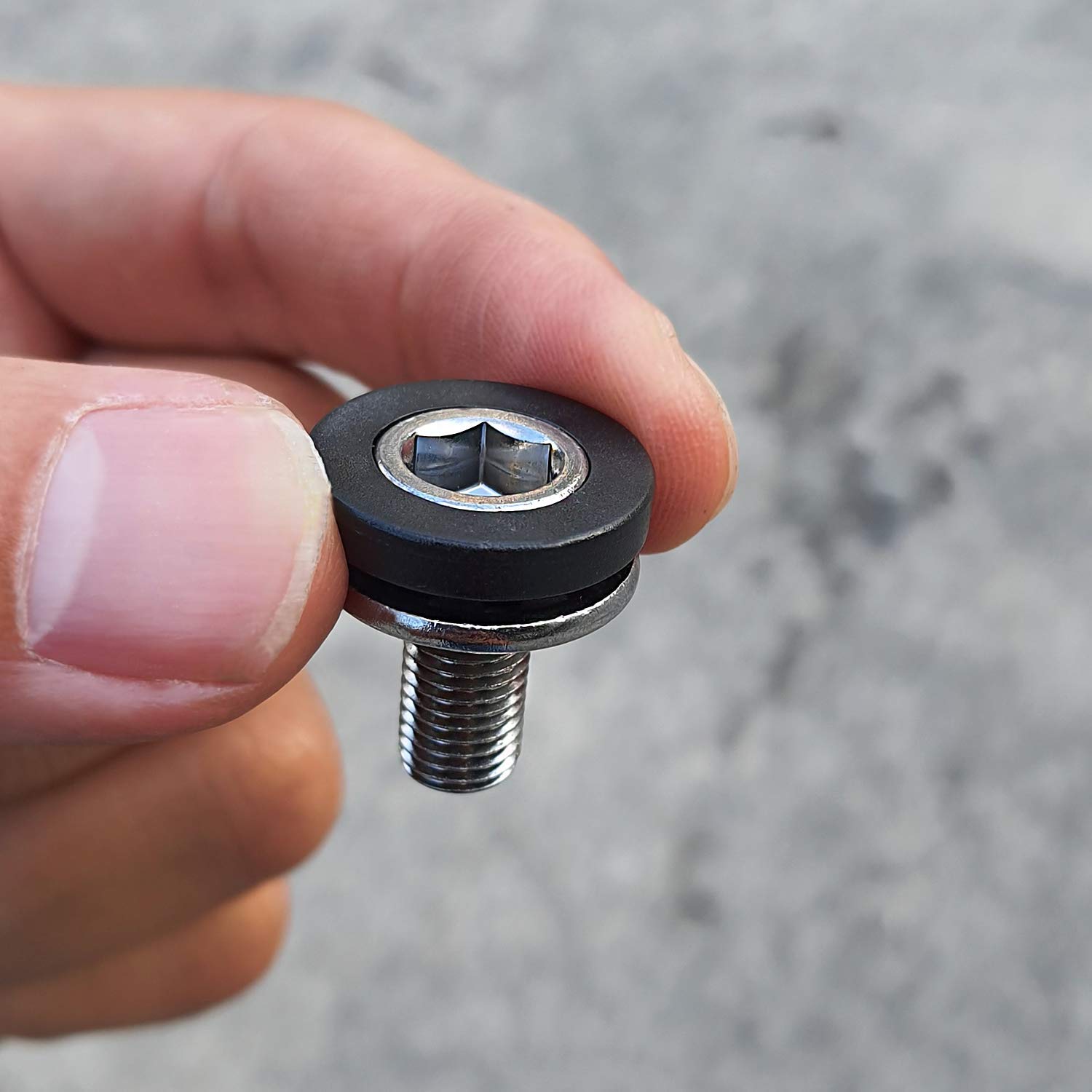 ONIPAX Bike Hex Crank Arm Bolts 8mm x 15mm Pack of 6