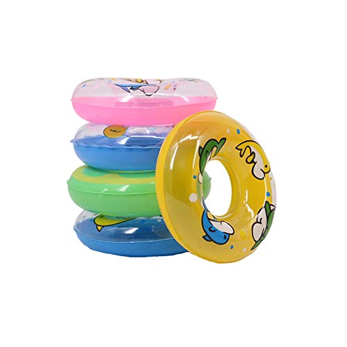 3.74 Inch Lizard Bearded Dragon Leopard Gecko Bath Collar Ring Swimming Rings Reptile Swim Life Jacket Float Ring for Leopard Gecko Anole Amphibians Cage Accessories Photo Shoot Toy (5 PCS)