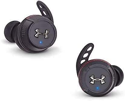 JBL UA True Wireless Flash Sport in-Ear Headphones On-The-Go Bundle with Deluxe CCI Premium Case (Black) (Renewed)