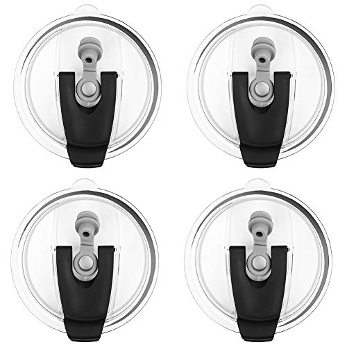 16oz Tumbler Replacement Lids,4 Pack Spill Proof and Splash Resistant Lids,Leak Proof Tumbler Replacement Covers,No Leak Cups Lids Covers for Rambler, Ozark Trail,Yeti