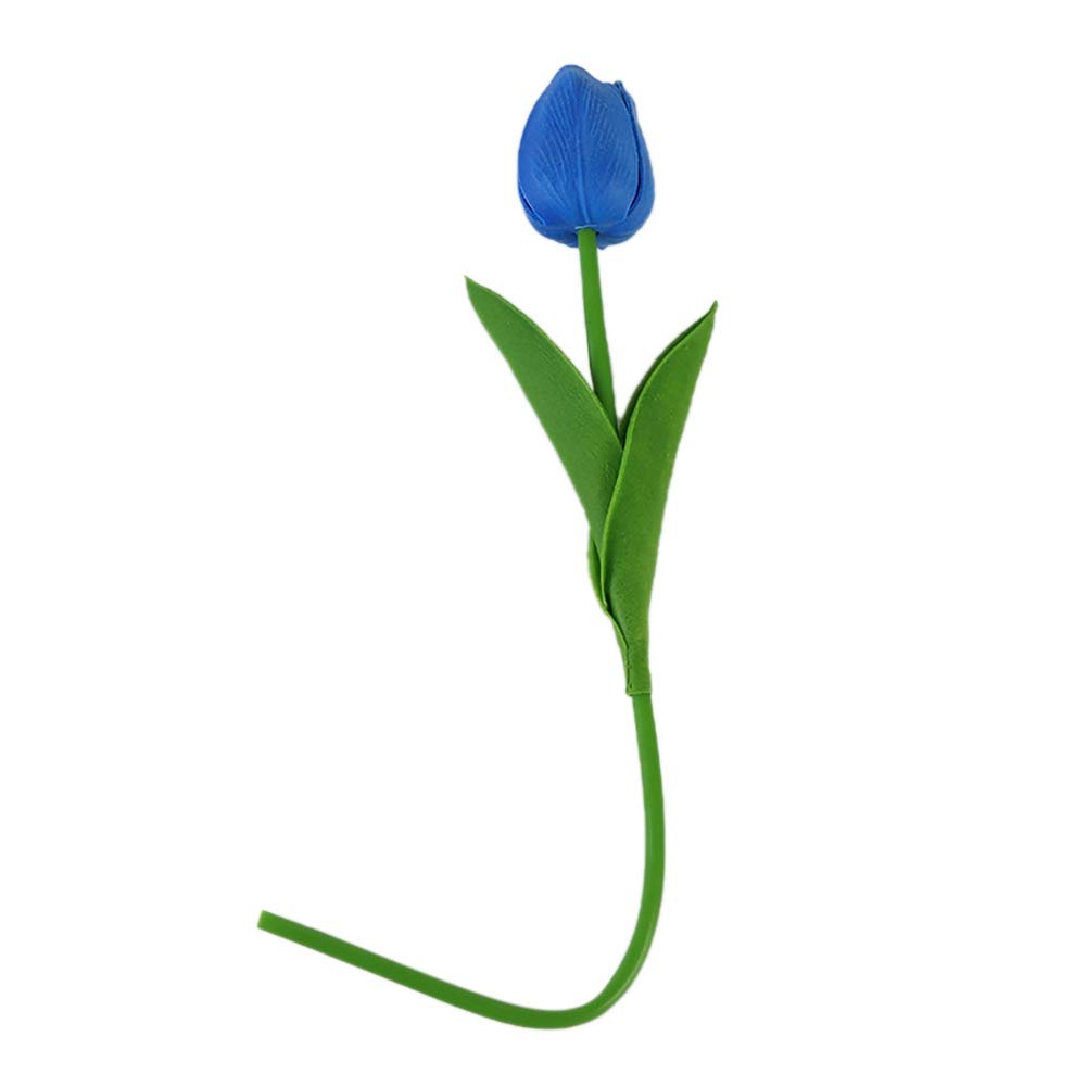 10PCS Artificial Flowers Bend Randomly PU Plastic Tulip Artificial Flowers Real Touch Silk Flower for Wedding Bridal Party Home Holidays Garden Birthday Office Décor DIY