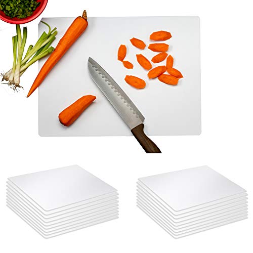 Crown 25 Count Premium Quality Disposable Cutting Boards ~17 Inch X 12 Inch Disposable Sheets For Kitchen And Commercial Use ~ Patent Pending ~ Recyclable Disposable Cutting Board Sheets
