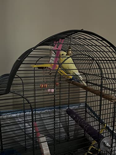 2 Bird Cage Mirrored Swing Perch Toys lot of 2