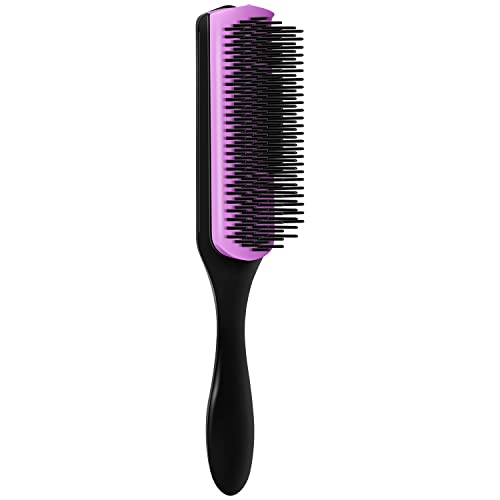 Alpree Classic Styling Hair Brush 9 Row - For Natural, Thick, Curly Hair | Classic Nylon Bristle Styling & Detangler, Great For Creating Ringlets, For Separating, Shaping & Defining Curls -